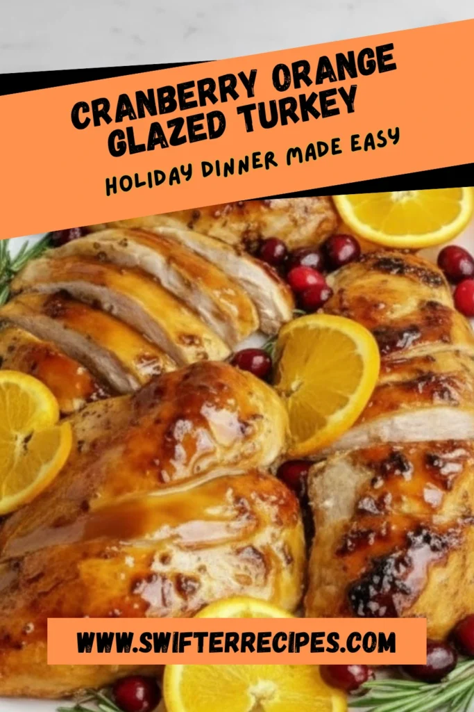 Cranberry Orange Glazed Turkey Easy Holiday Showstopper